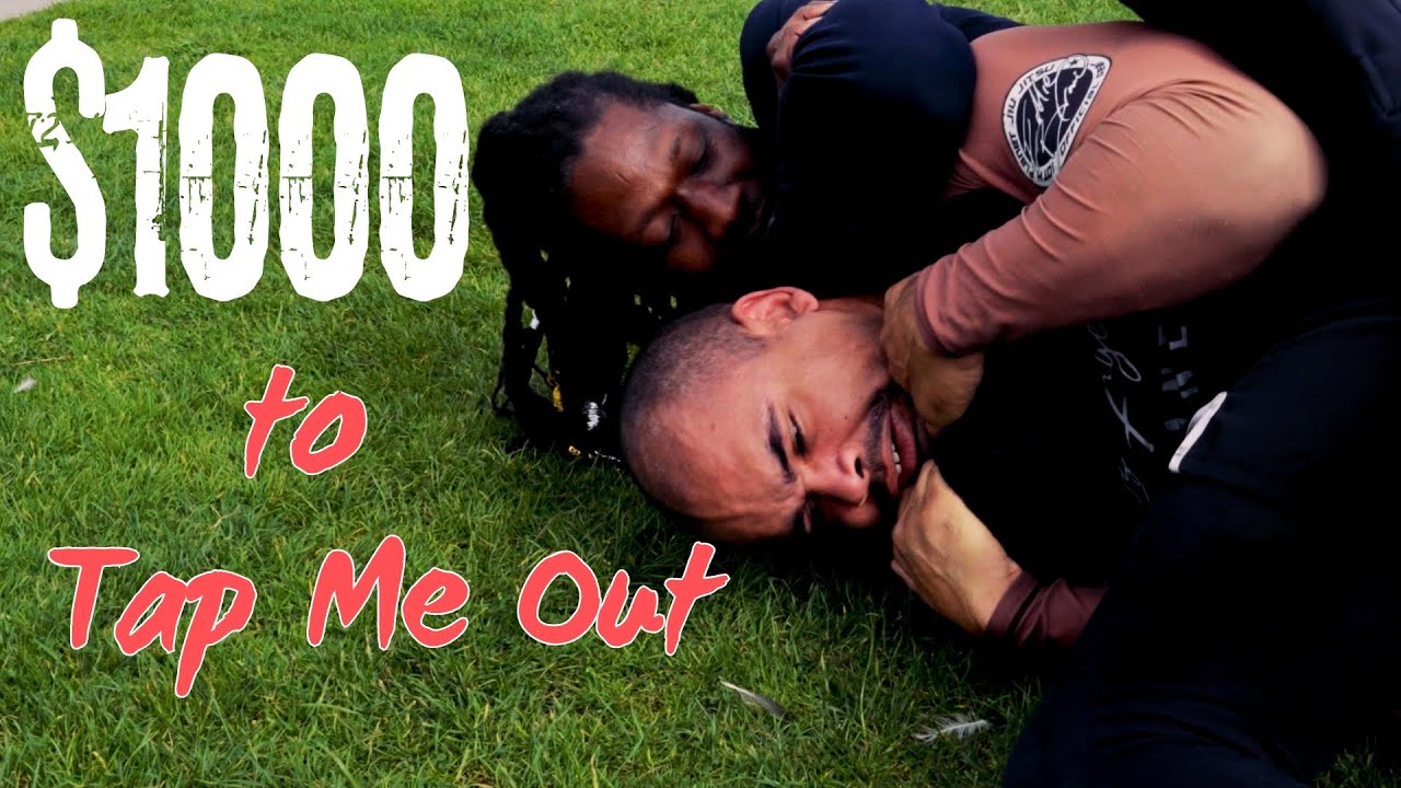 $1000 to Tap Me Out in SANTA MONICA (Muscle Beach) - YouTube