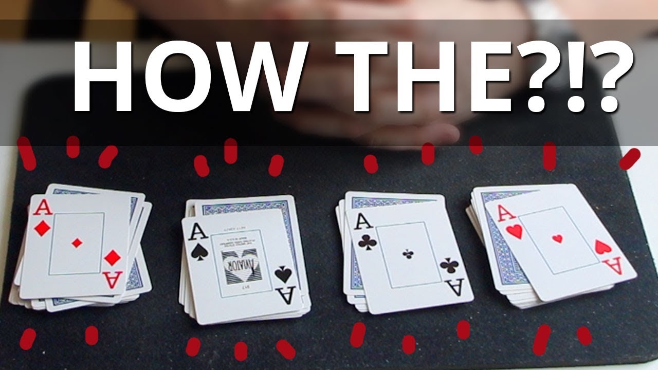 Spectator finds the aces!!! Easy card trick explanation - YouTube