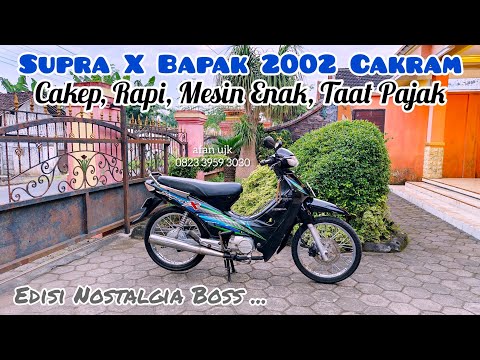 SUPRA X BAPAK CAKEP, HONDA ASTREA SUPRA X 2002 TAAT PAJAK, MESIN ENAK ...