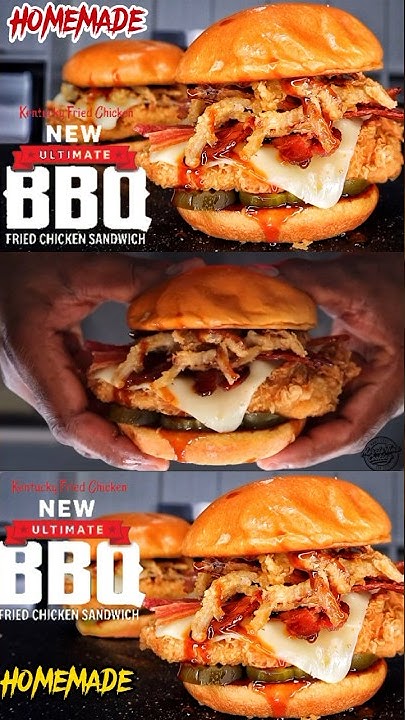 THE NEW Ultimate KFC BBQ FRIED CHICKEN SANDWICH #friedchicken #food # ...