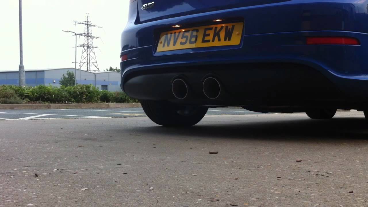 Mk5 Golf R32 exhaust - YouTube
