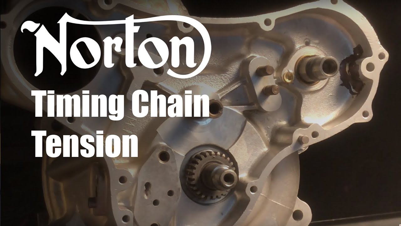 1972 Norton Commando Combat Rebuild (10) - Fitting and tensioning cam ...