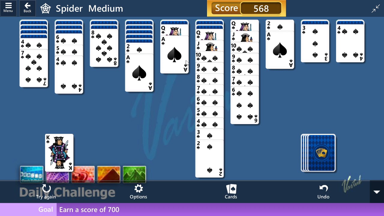 Microsoft Solitaire Collection - Spider [Medium] | December 31st 2019 ...