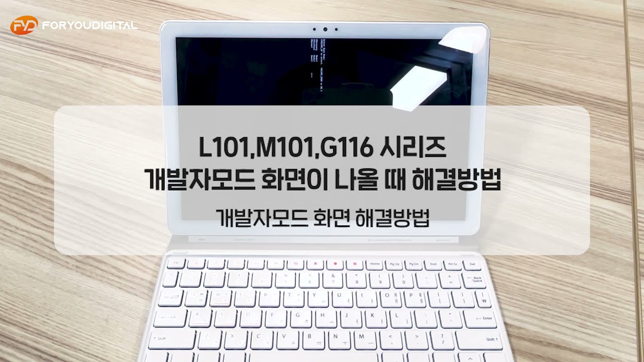 L101,M101,G116 시리즈 개발자모드 화면이 나올 때 해결방법 - YouTube