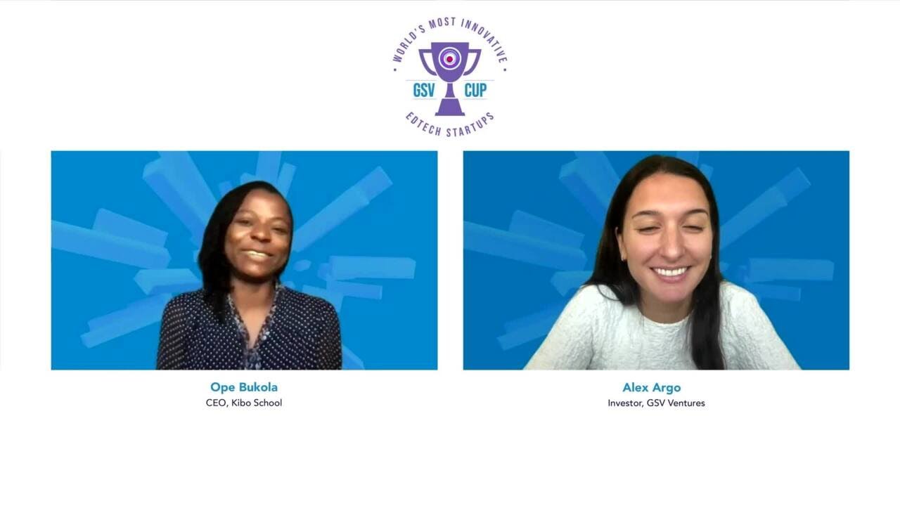 Kibo CEO & Founder Ope Bukola Interview with Alex Argo | GSV Cup Spotlight - YouTube