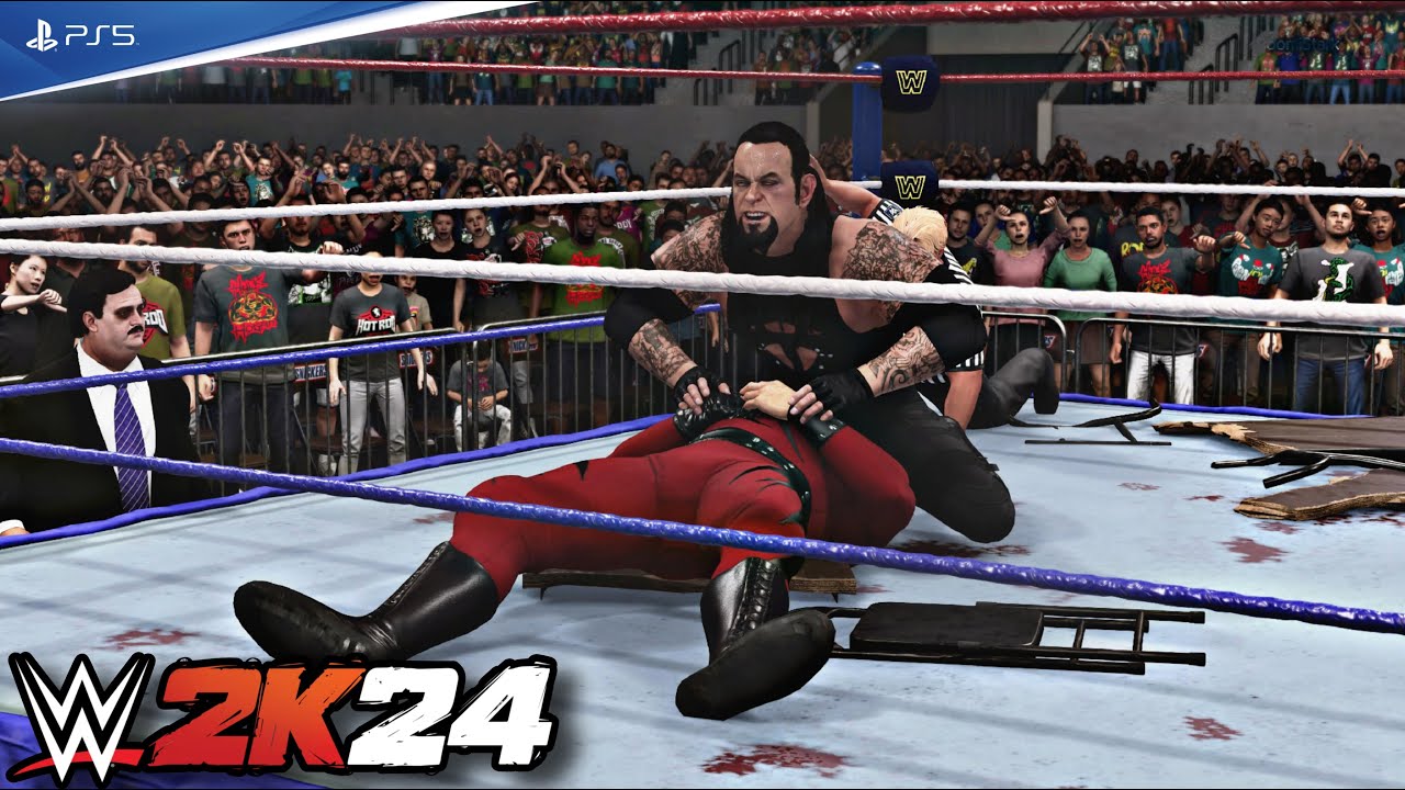 WWE 2K24 - Undertaker vs. Kane - NO HOLDS BARRED MATCH - WRESTLEMANIA ...
