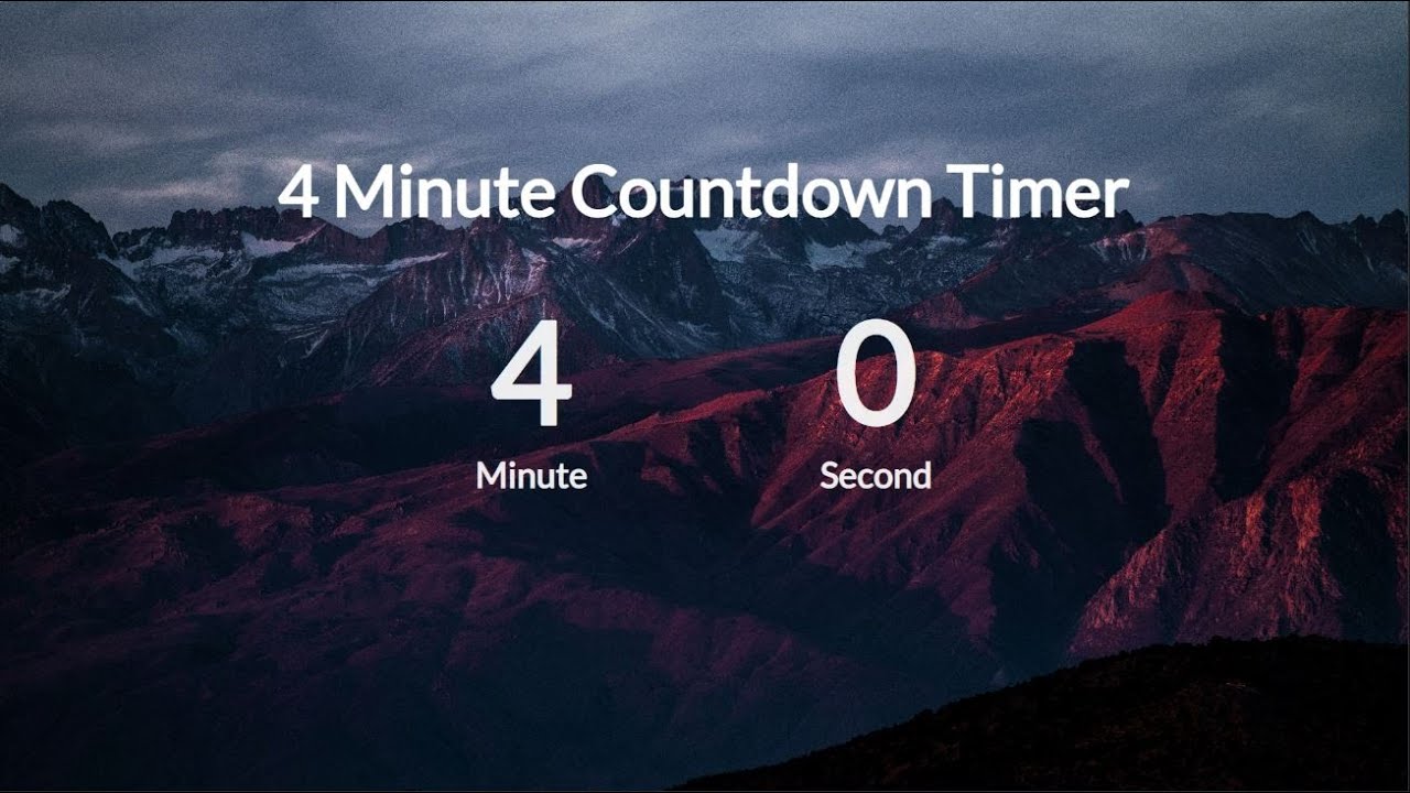 4 Minute Countdown Timer With Jazz Music - YouTube