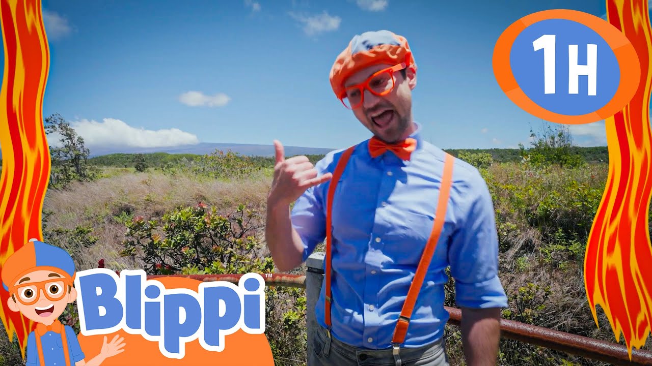 Blippi's Volcano Adventure | Vehicles For Children | Educational Videos ...