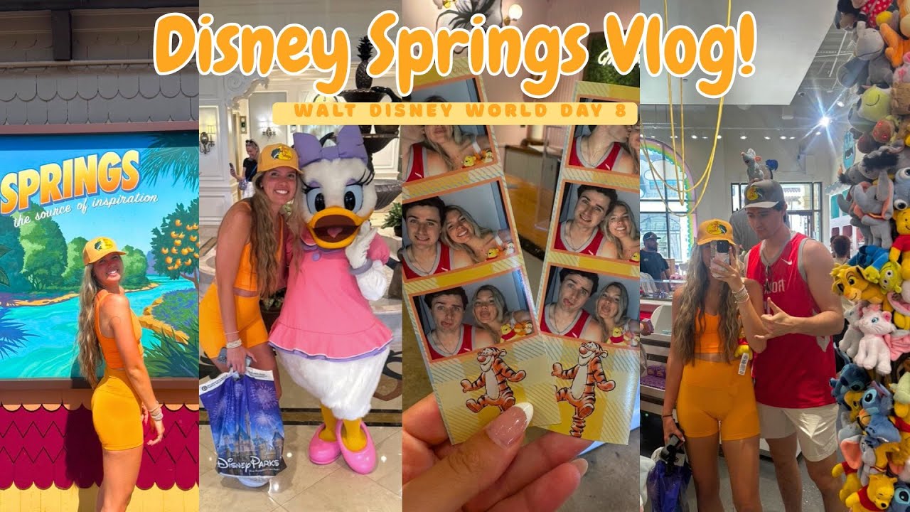 Our LAST DAY at Disney | Disney Springs Shopping + Surprise Characters ...