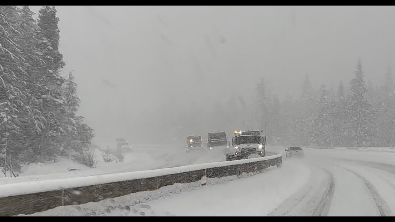 I-90 CLOSSING SOON COPS, SEMI'S, ICE AND SNOW EVERYWHERE. NO CHAINS GET ...