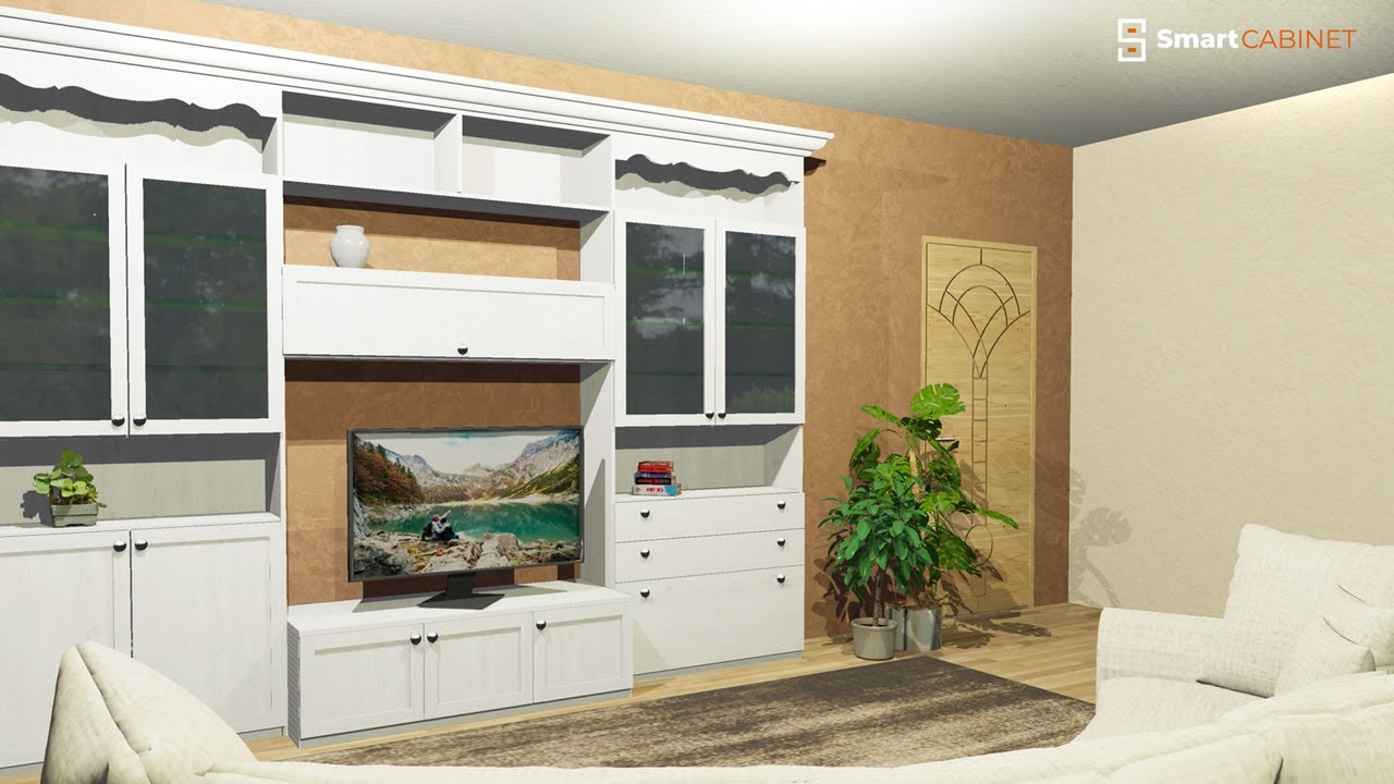 SmartCabinet - Designing decorative living room set - YouTube