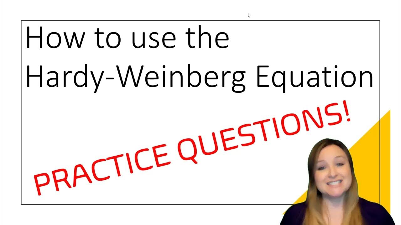 Hardy-Weinberg practice problem walkthrough - YouTube