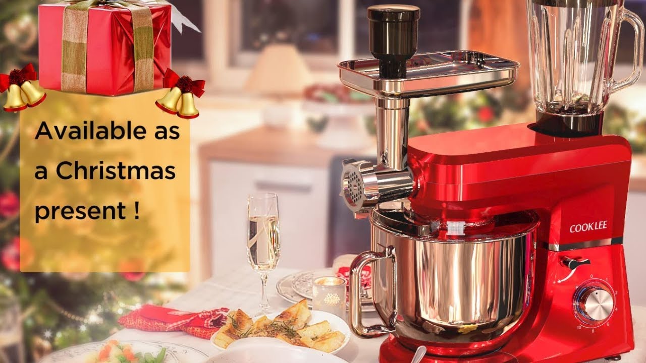 COOKLEE 6-IN-1 Stand Mixer, 8.5 Qt. Multifunctional Electric Kitchen ...
