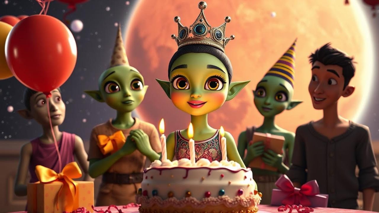 Happy Birthday My Alien Friend | Birthday Celebrations on Mars - YouTube
