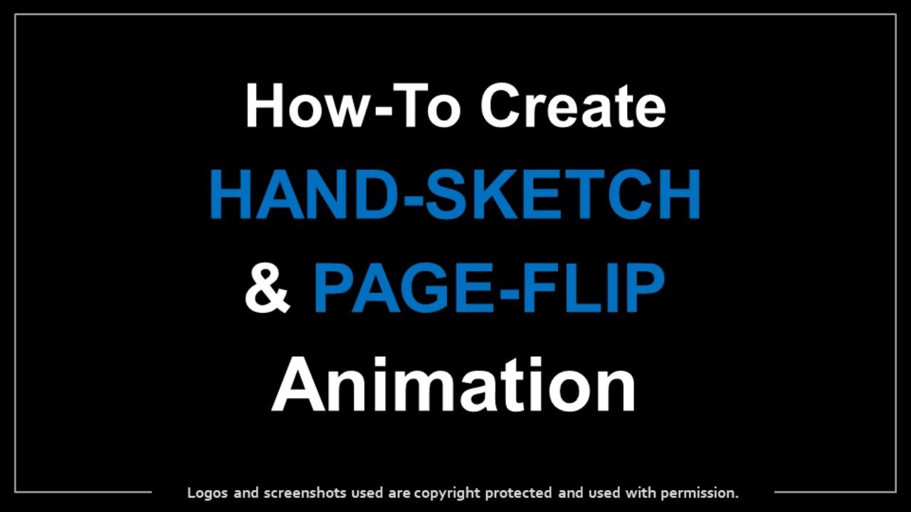 How to Create Hand-Sketch & Page-Flip Animation - YouTube