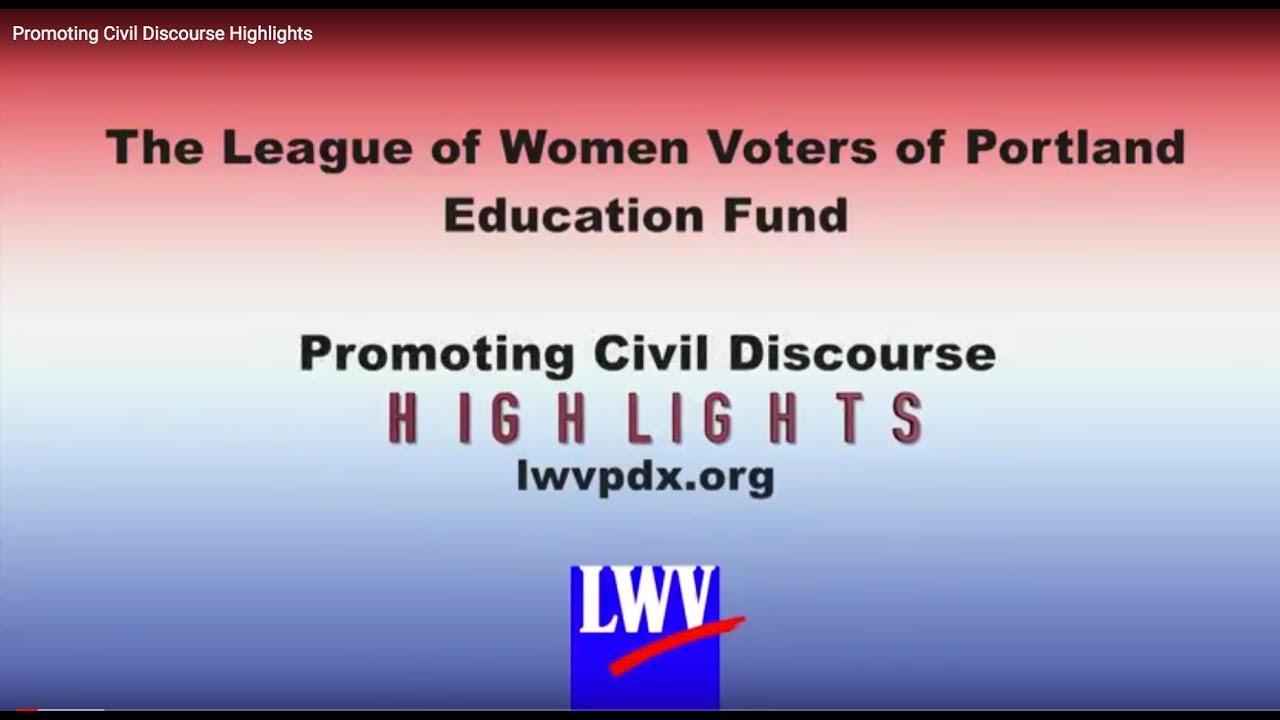 Promoting Civil Discourse Highlights - YouTube