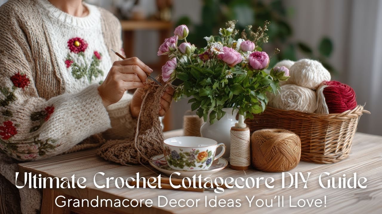 Ultimate Crochet Cottagecore DIY Guide 🌼 Grandmacore Decor Ideas You’ll ...