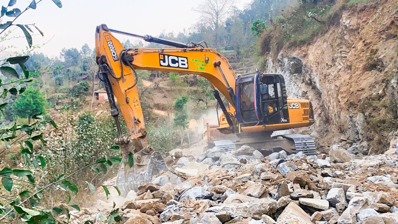 Building the Most DANGEROUS Mountain Road EVER with an Excavator ...