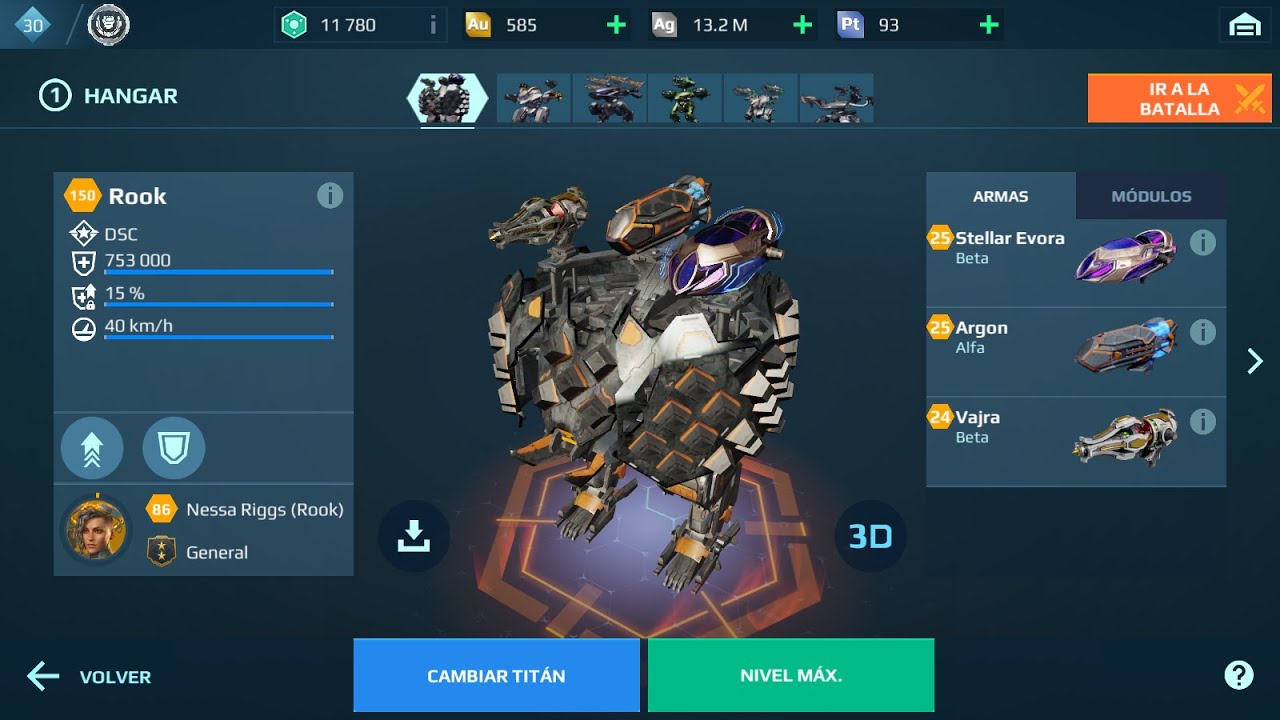 WAR ROBOTS TITAN ROOK - super vuelo!! [WR] - YouTube