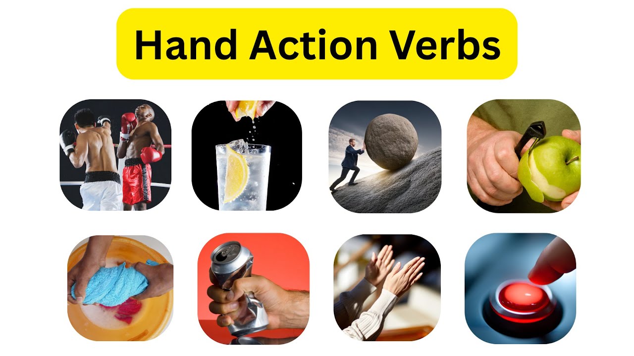 Hand Action Verbs in English | Daily Use Hand Verbs with Examples ...