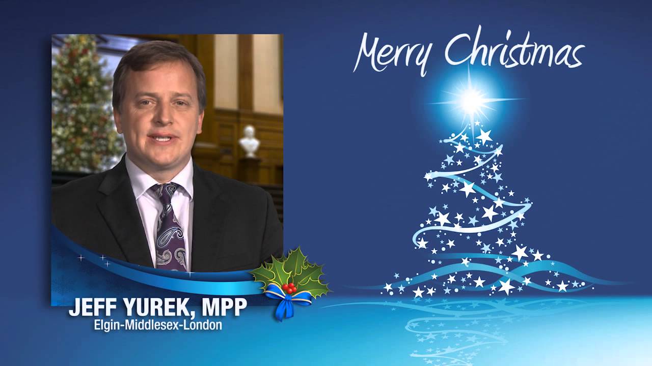 Jeff Yurek Christmas Greetings - YouTube
