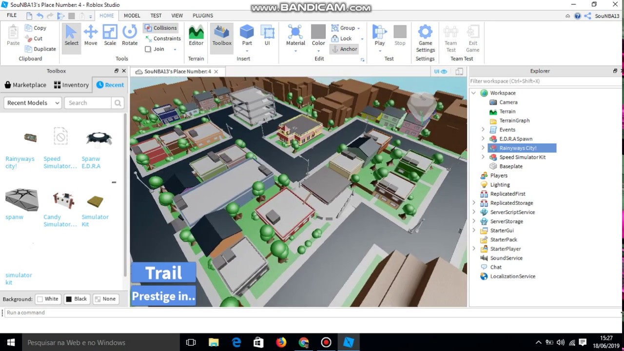 Como fazer um Speed simulator no roblox - YouTube