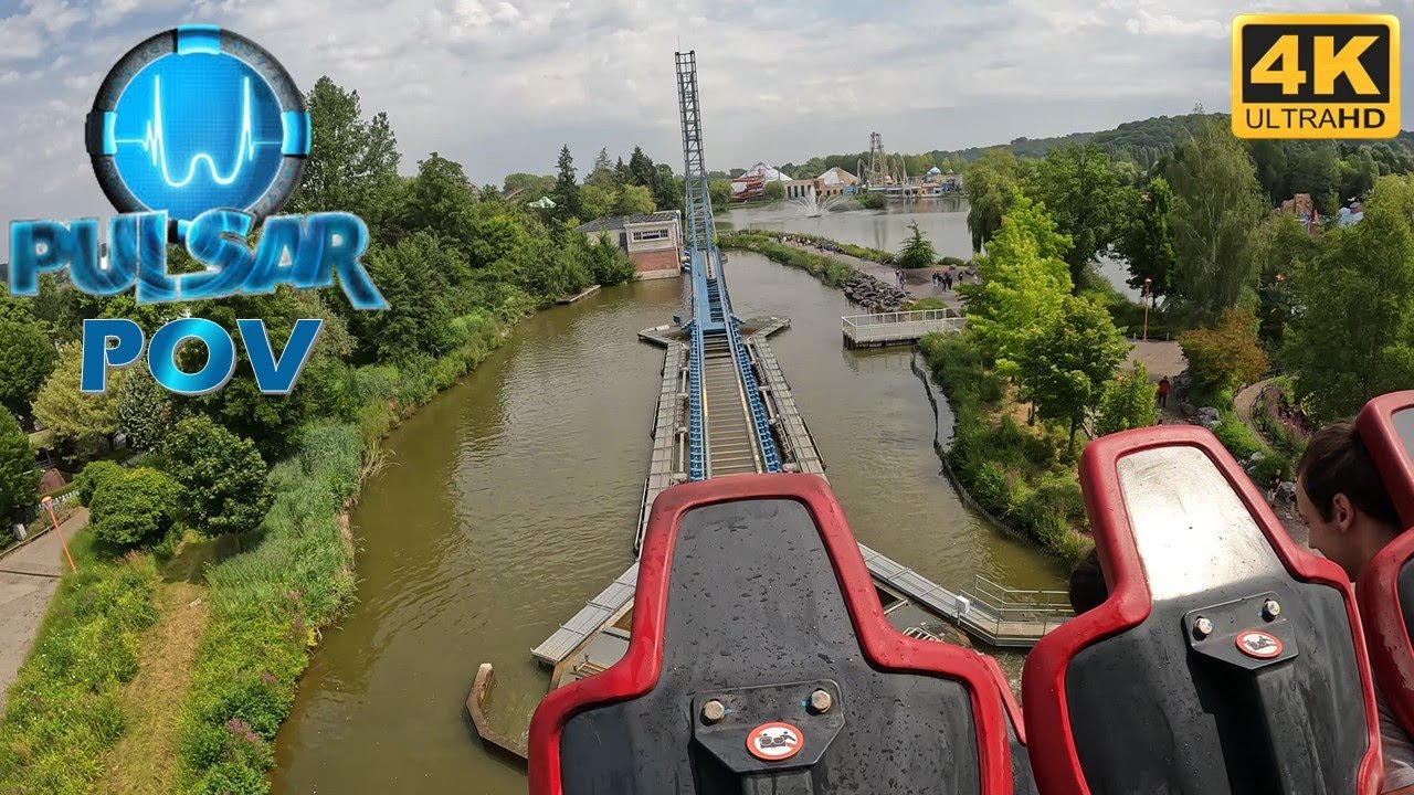 Pulsar POV (Back Row, 4K 60FPS), Walibi Belgium Mack Power Splash | Non ...