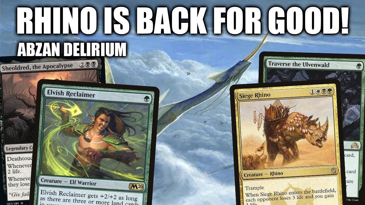 THE NEW LOOK FOR ABZAN SIEGE RHINO | MTG Modern - YouTube
