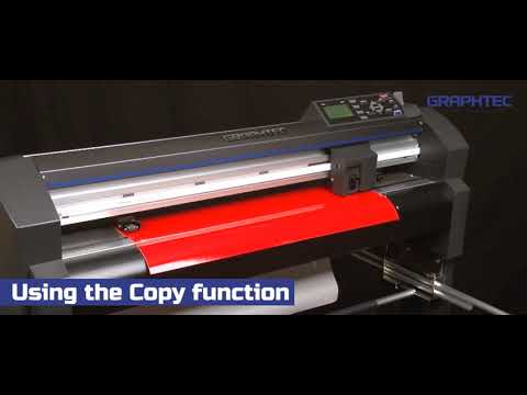 How to use the Copy function on the Graphtec FC8600 - YouTube