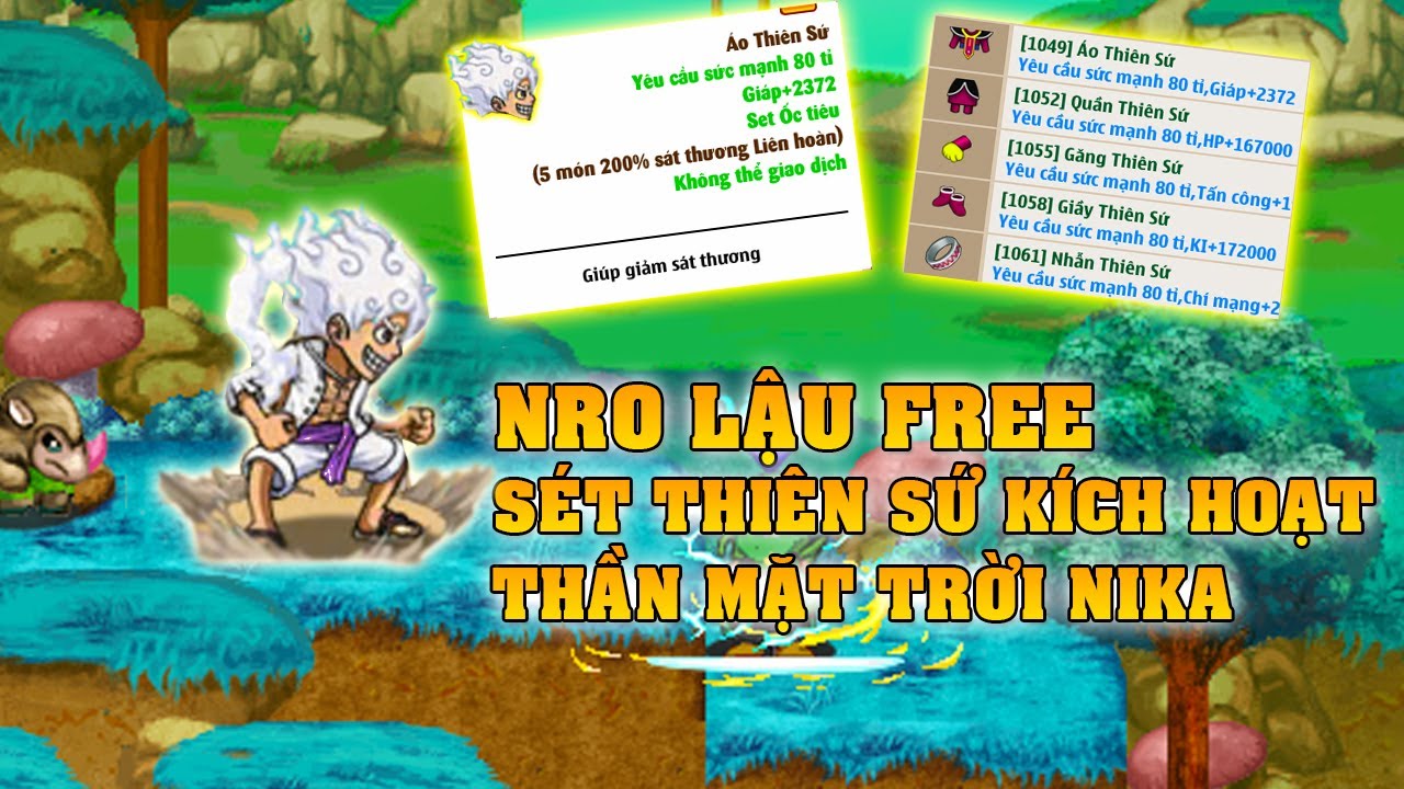 NRO LẬU NEW FREE SKH Thiên sứ thần mặt trời nika đệ mabu 500tr ngọc ...