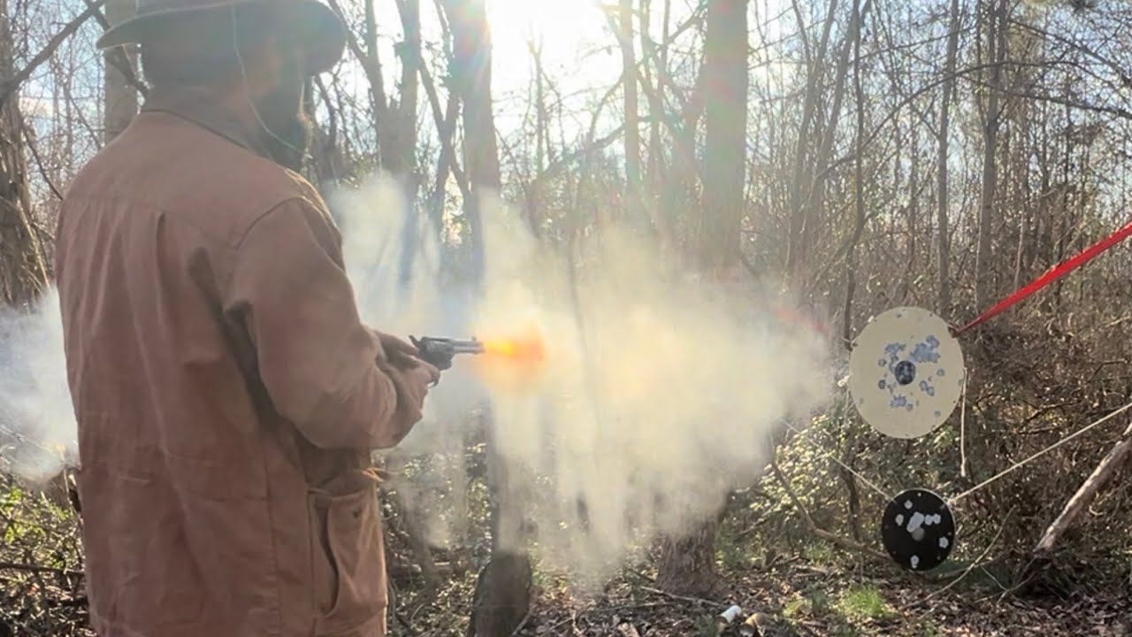 Single action black powder wax bullets - YouTube