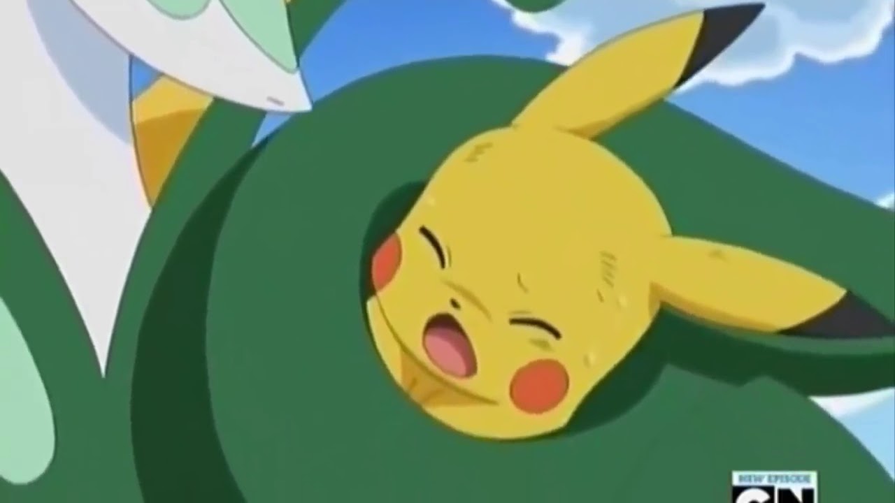 Pokemon Battle Ash Serperior vs Pikachu - YouTube