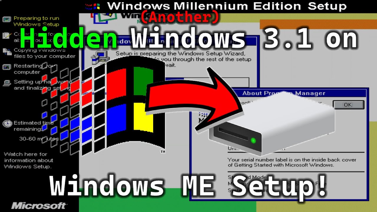 Installing Windows ME Installer! - YouTube