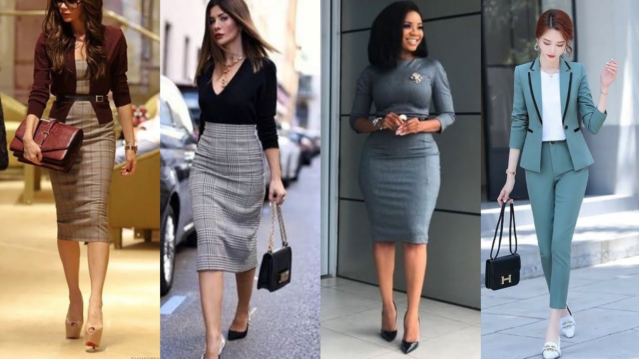 Outstanding office wear dresses designs ideas - YouTube