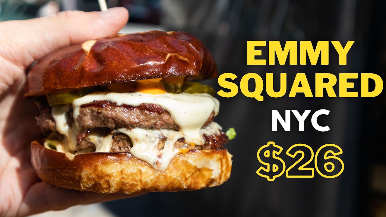 Emmy Squared Burger Review. One of the BEST in NYC! - YouTube