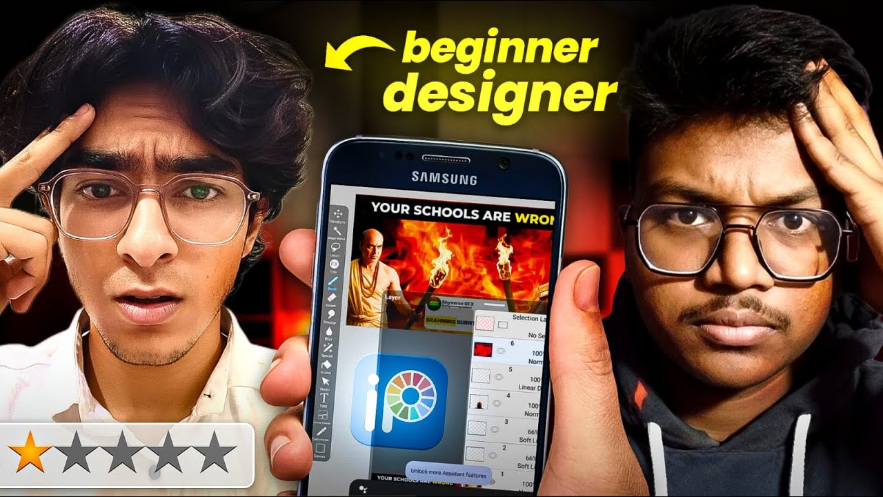 Guiding a Beginner Designer to Create a Pro Thumbnail in Mobile | Full ...