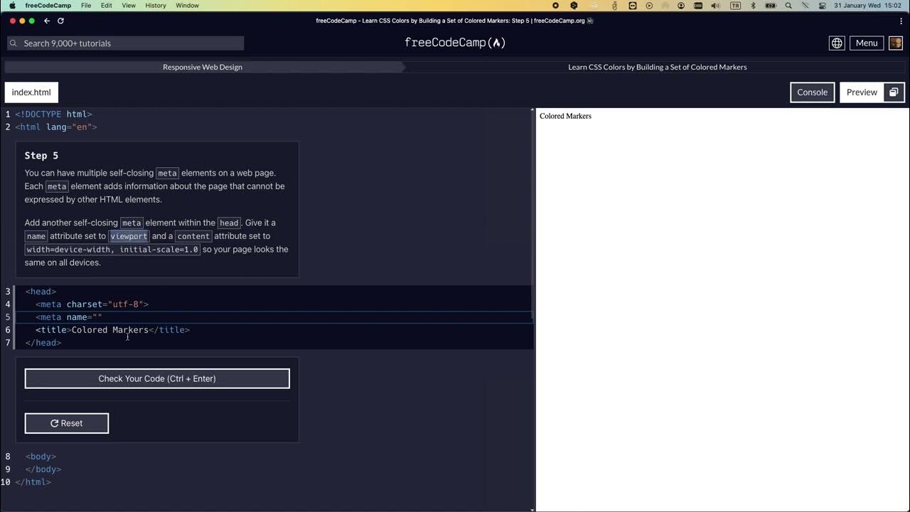 LEARN CSS COLORS BY BUILDING A SET OF COLORED MARKERS STEP 5 #freecodecamp #html5 #css #learncss ...