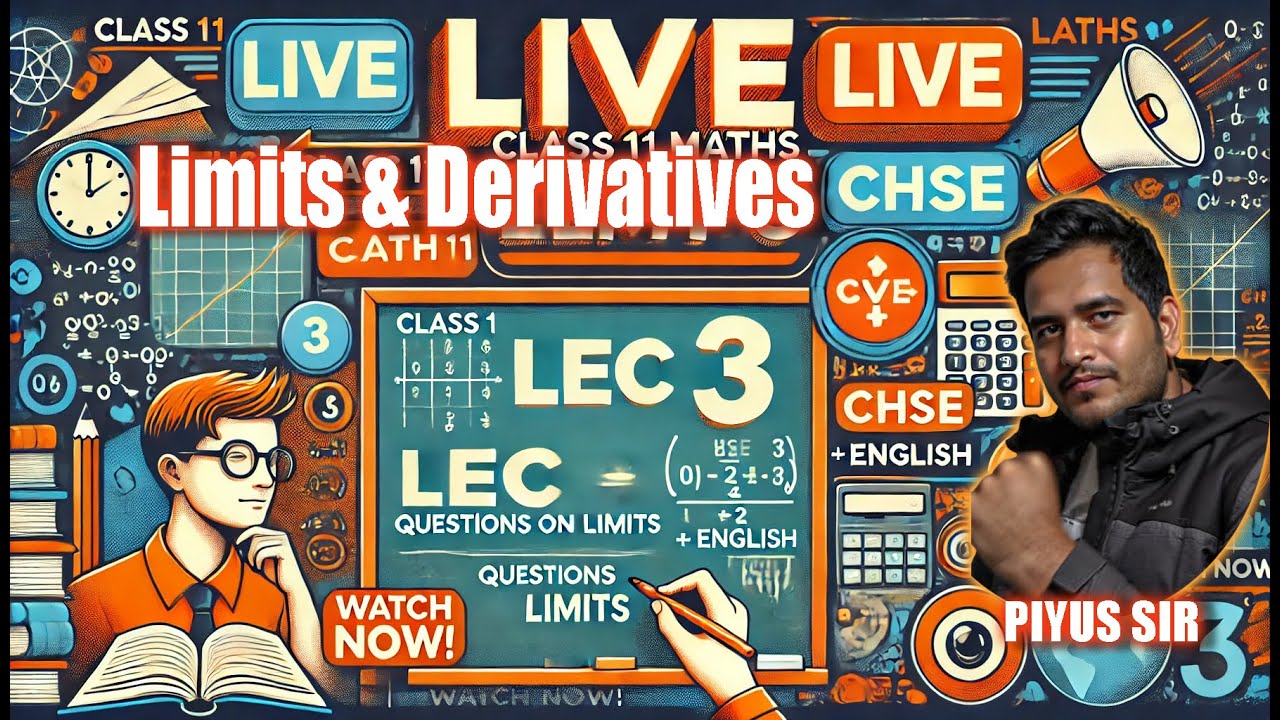 🔥LIVE | Class 11 | Maths | Limit | Lecture 3 | Questions on Limits ...
