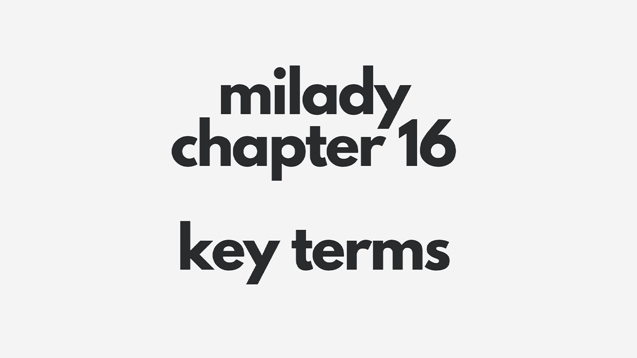 Milady Chapter 16 HAIRCOLORING Key Terms Study Guide (visual slide ...
