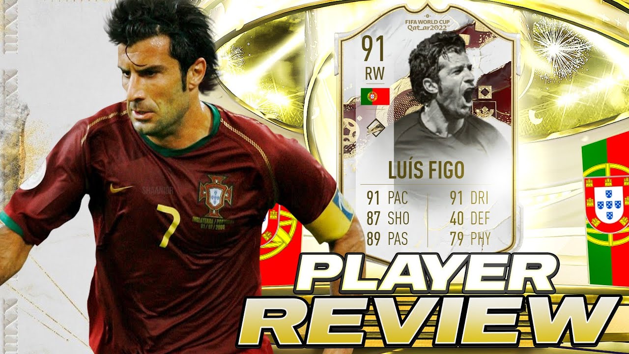 HE'S GREAT VALUE!! 👀91 WORLD CUP ICON SBC LUIS FIGO PLAYER REVIEW ...