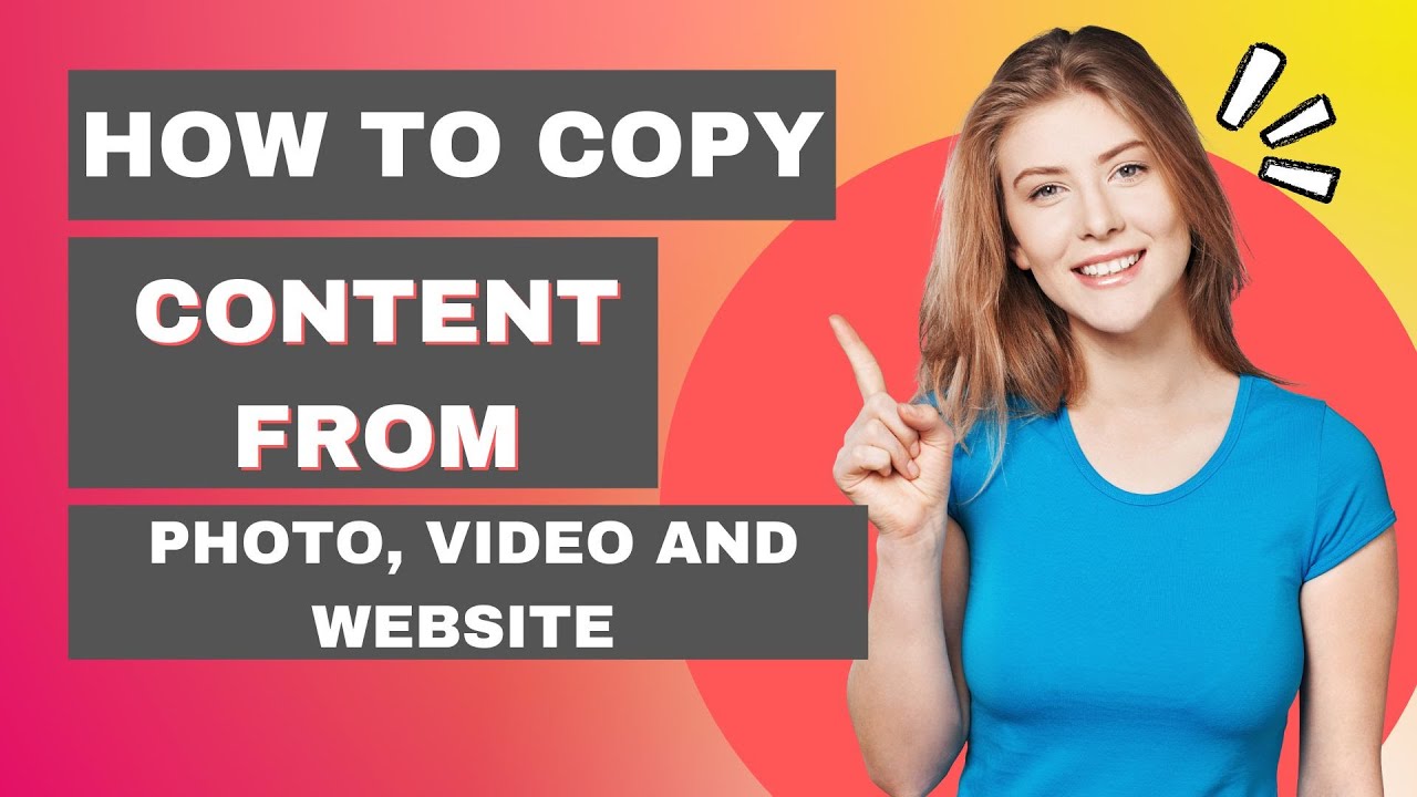 How to Copy Content from Photo, Video And website ? ( #learnertime # ...
