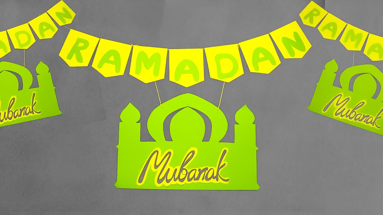 ide kreatif hiasan ramadhan bisa di gantung di dinding kelas| ramadan ...