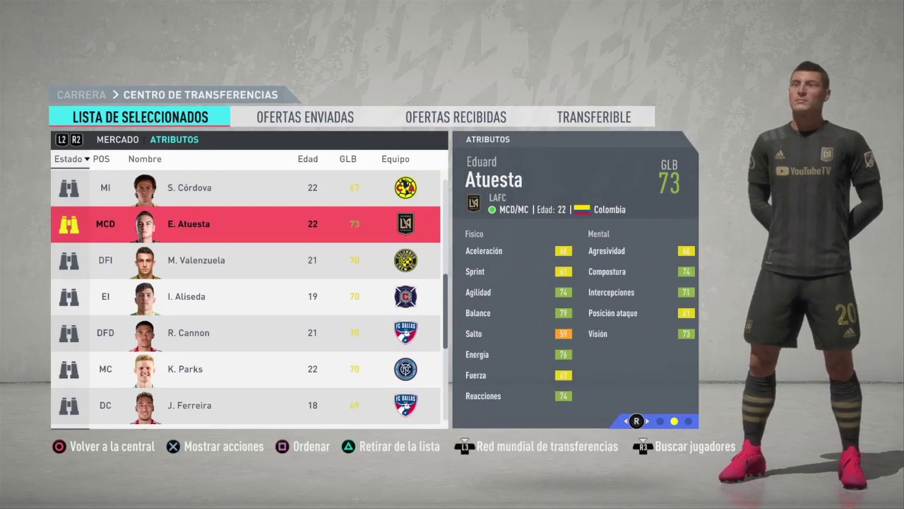 FIFA 20 modo carrera promesas MLS - YouTube