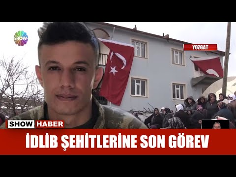 İdlib şehitlerine son görev