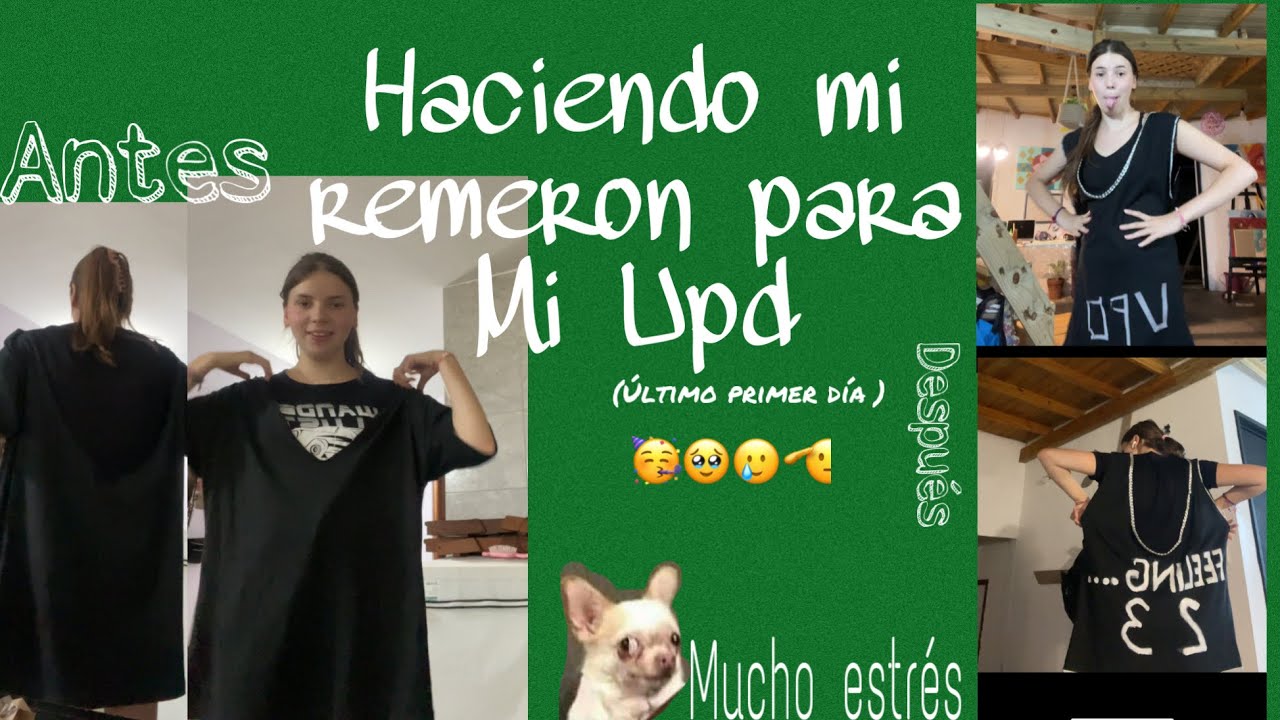 haciendo mi remeron de upd - YouTube