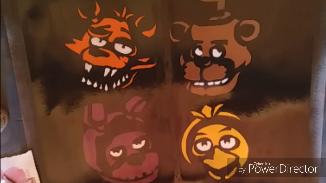 Spray paint art - Five Nights at Freddy's - YouTube