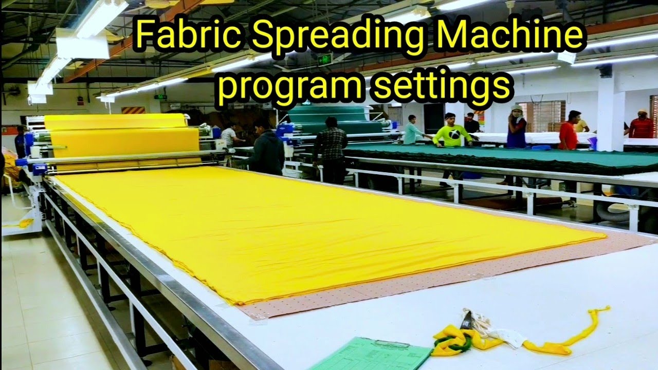 Fabric Spreading Machine program settings //garments factory auto ...