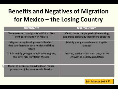 Benefits and Negative of Migration - YouTube