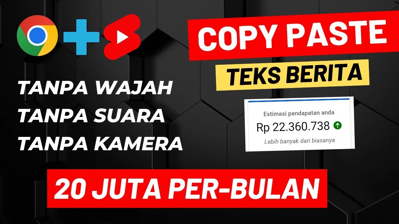 CUMA COPY PASTE TEKS AJA 20 JUTA PER-BULAN - cara menghasilkan uang dari internet pake hp - YouTube