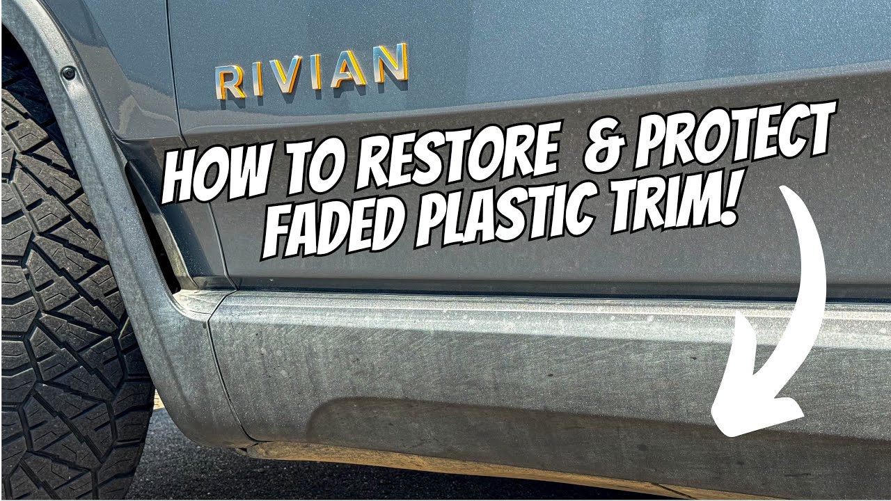 How To Restore & Protect Faded, Old, Dirty Plastic Trim - Full Tutorial ...